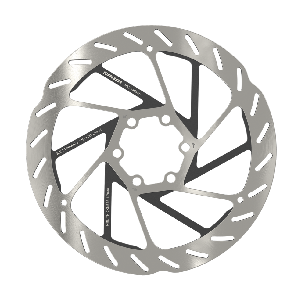 ROTOR SRAM HS2 160 6R ROUNDED